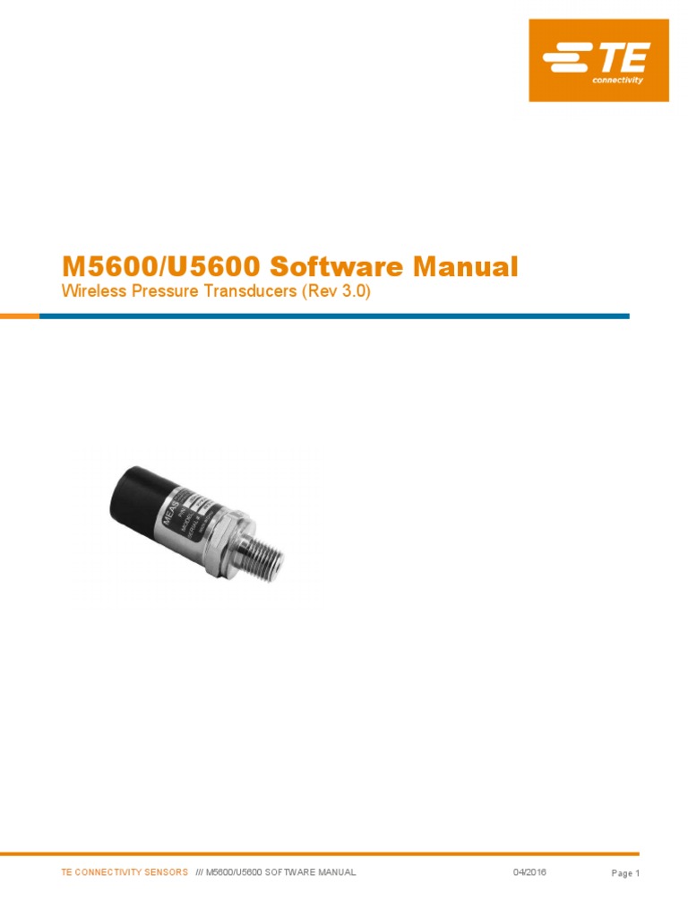 M5600/U5600 Software Manual: Wireless Pressure Transducers (Rev 3.0 ...