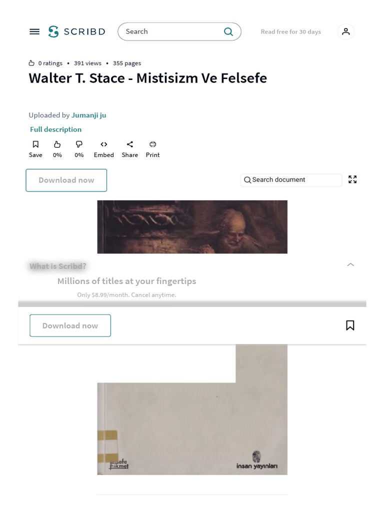 Walter T. Stace - Mistisizm Ve Felsefe - PDF | PDF