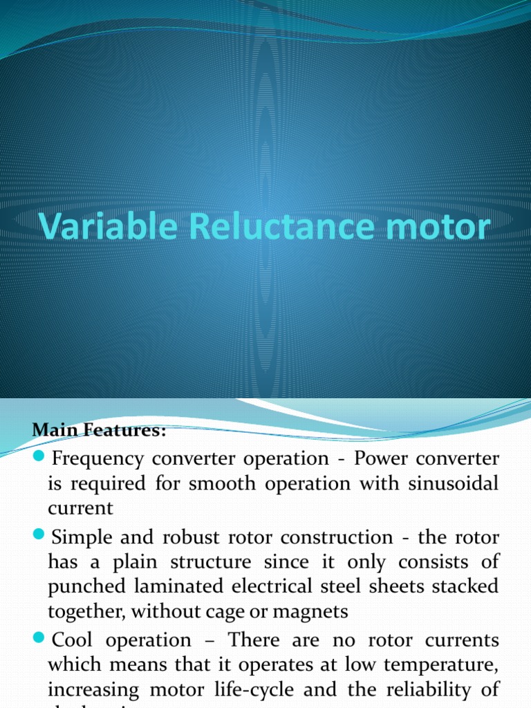 Variable Reluctance Motor | PDF | Electric Motor | Manufactured Goods