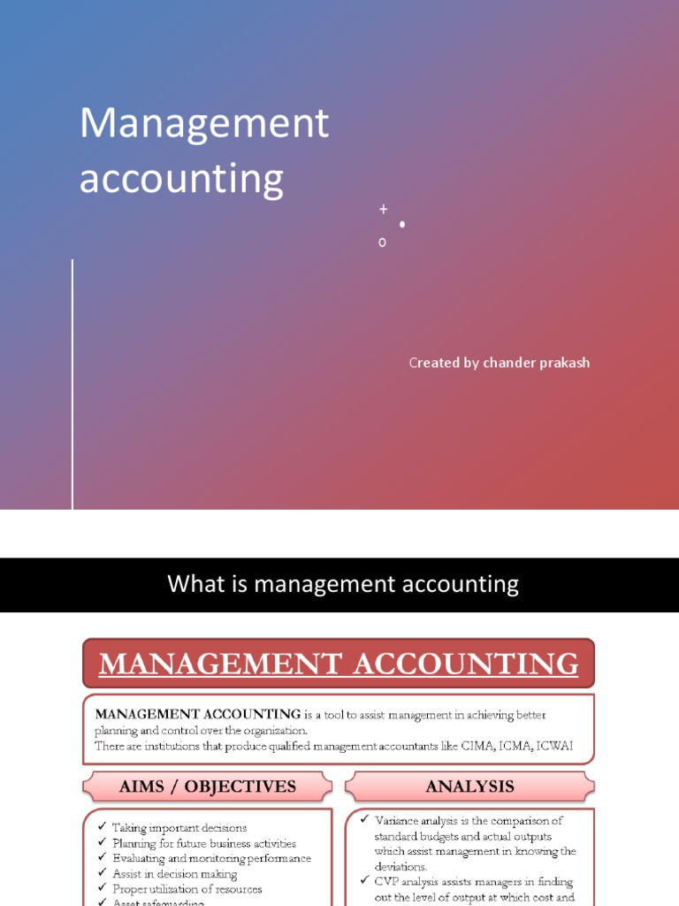 Management Accounting | PDF | Management Accounting | Accounting