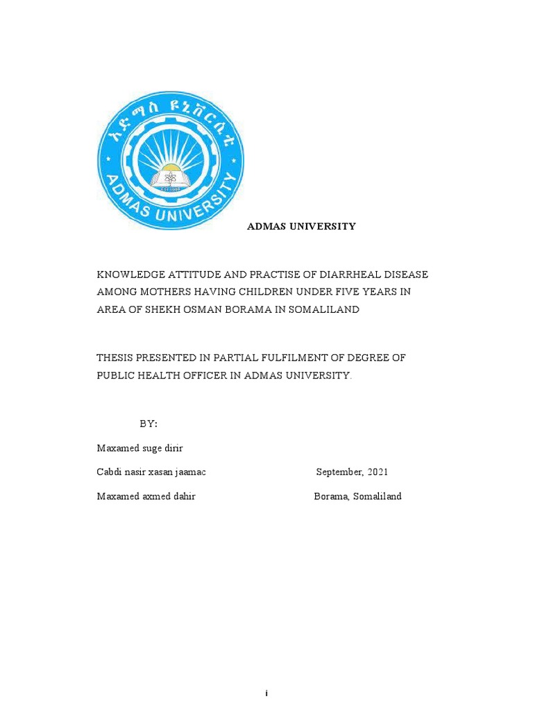 Admas University | PDF | Diarrhea | Clinical Medicine