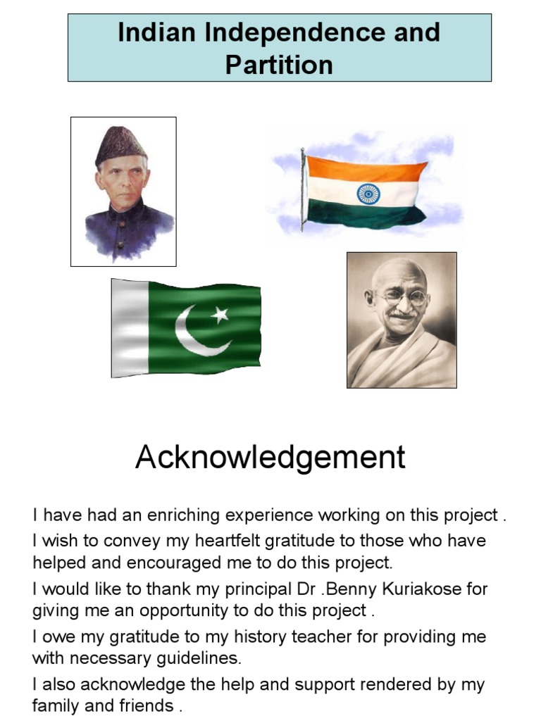 Indian Independence and Partition PPT (Autosaved) | PDF | Partition Of ...