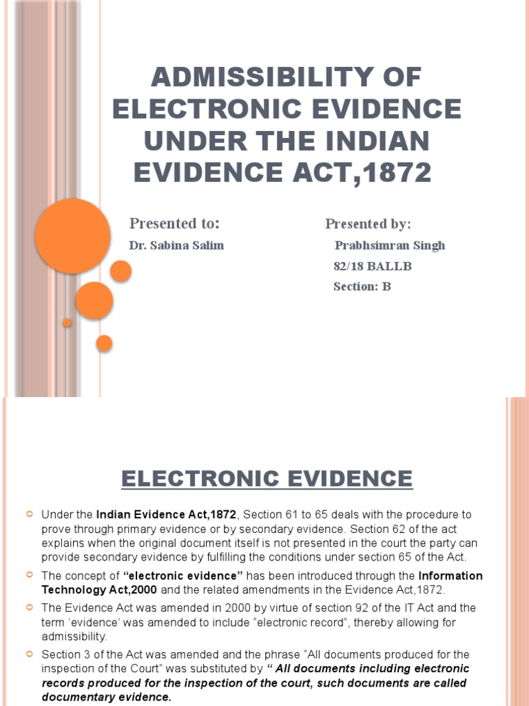 Evidence PPT 82 | PDF | Evidence | Information