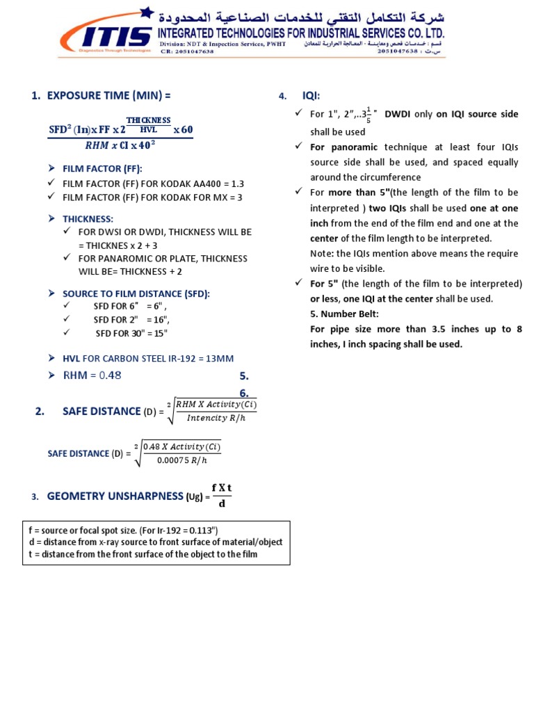 Rt Pratical Exam Formulas Pdf