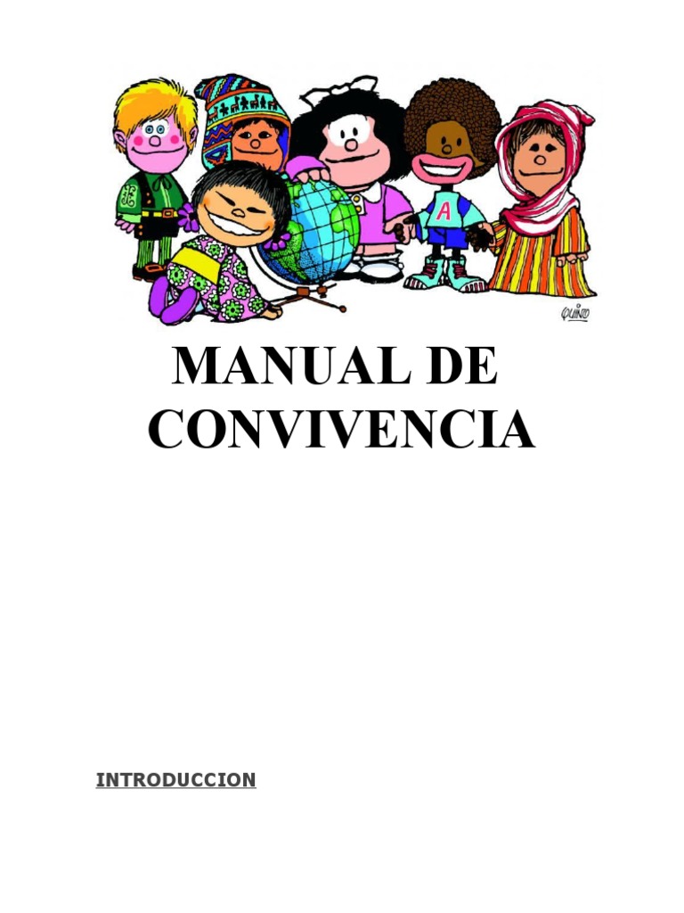 Manual De Convivencia Escolar Pdf Institución Aprendizaje