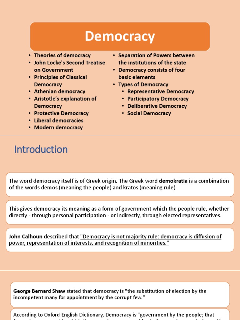 Democracy | PDF | Political Ideologies | Democracy