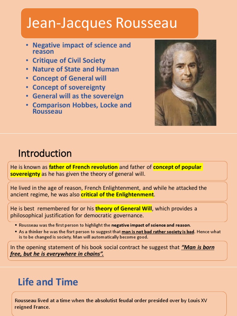 Jean-Jacques Rousseau | PDF | Sovereignty | State (Polity)