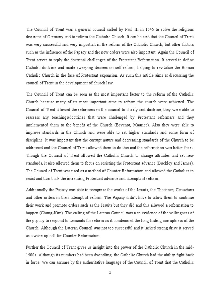 The Council of Church | PDF | Catholic Church | Bible