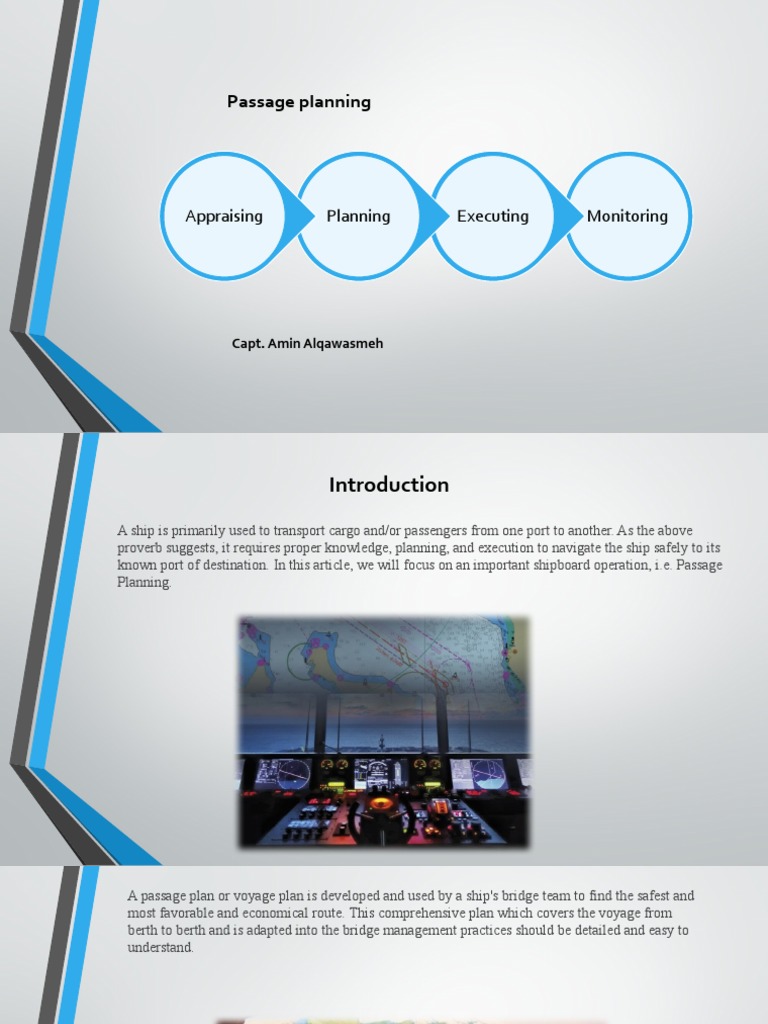 Passage Planning: Monitoring Executing Planning Appraising | PDF ...