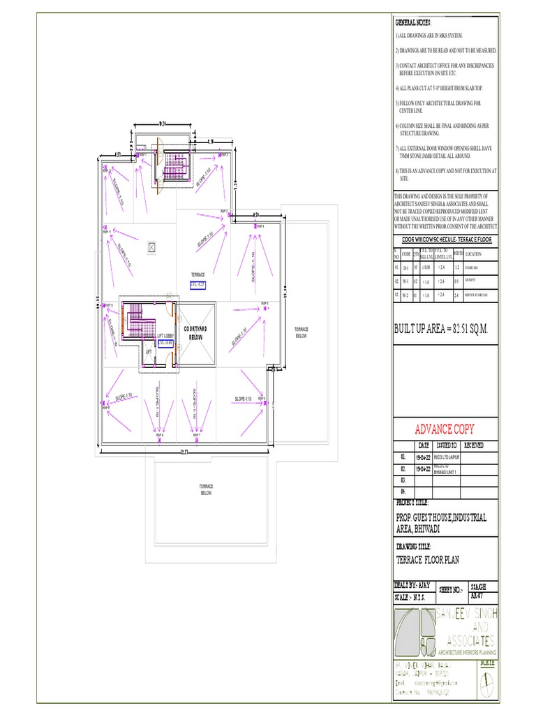 Terrace Floor Working Plan | PDF | Civil Engineering | Real Estate