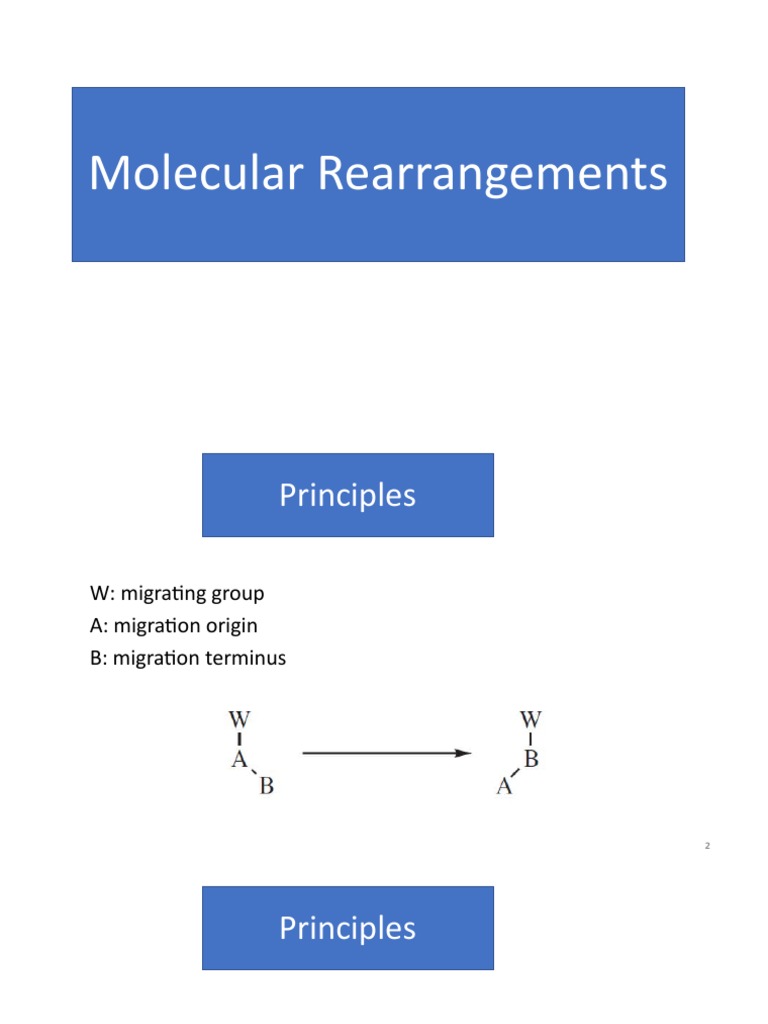 Molecular Rearrangements | PDF | Chemical Reactions | Organic Compounds