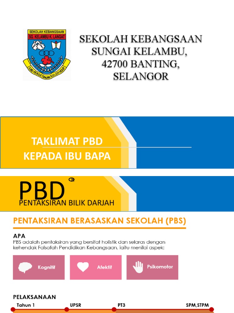 Taklimat PBD Utk Ibu Bapa 2020 | PDF