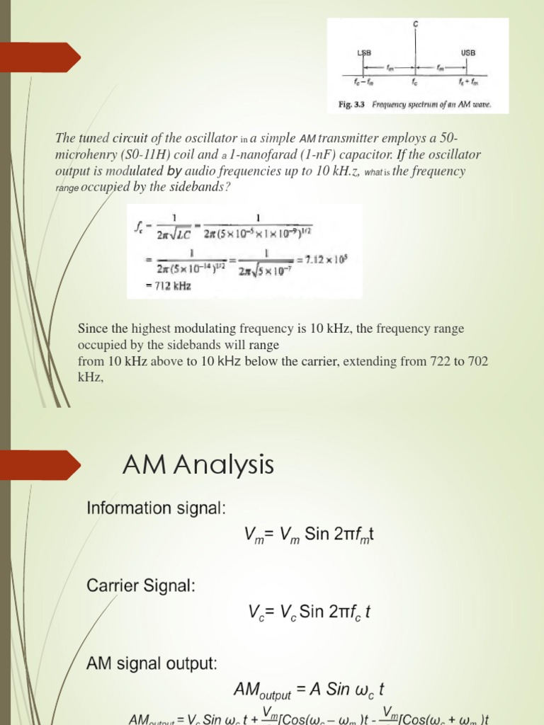 Principles of Communications AM Ppt2 | PDF | Modulation | Broadcast ...