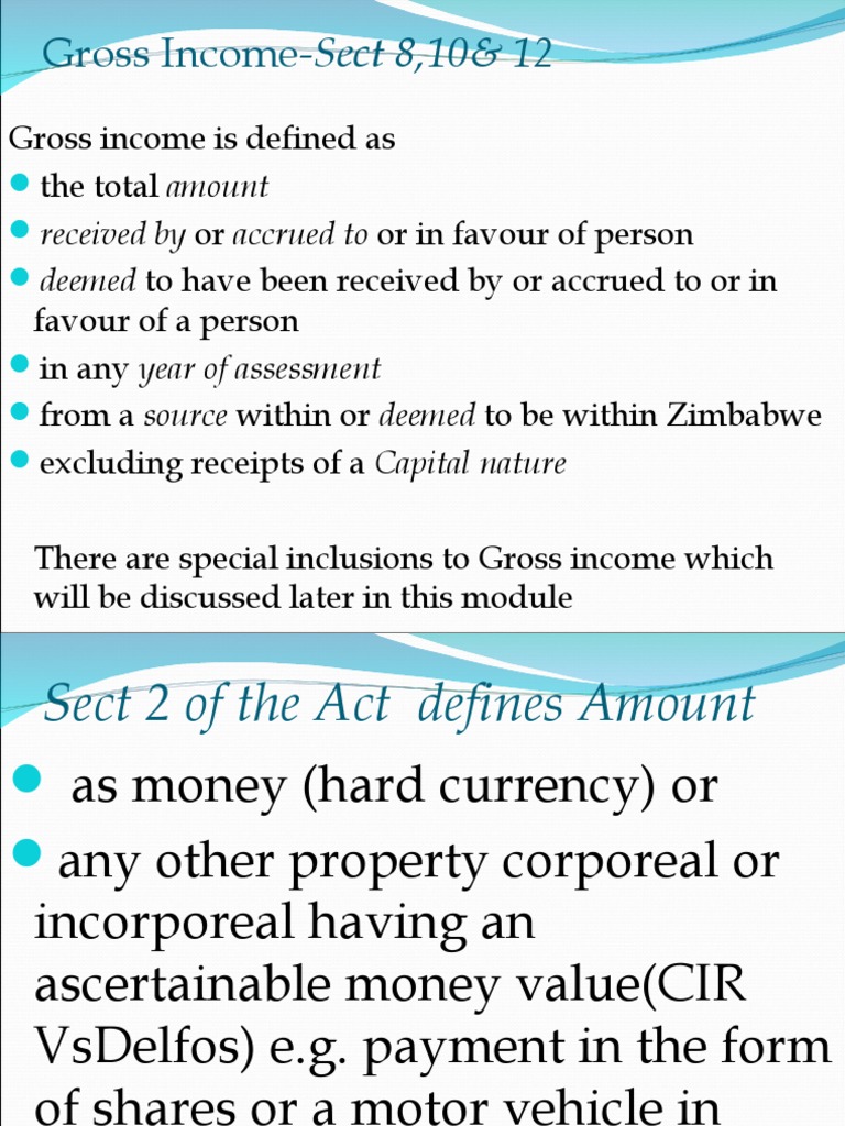02 Gross Income Module | PDF | Annuity (European) | Pension