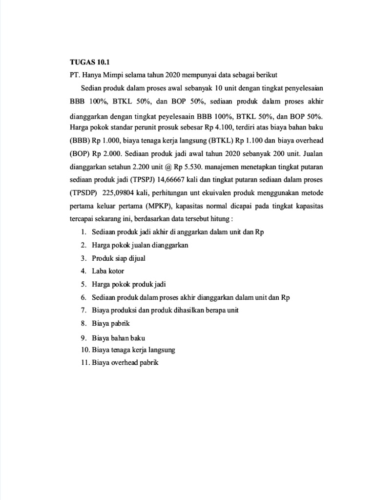 PDF Tugas Bab10 Akl I - Compress | PDF