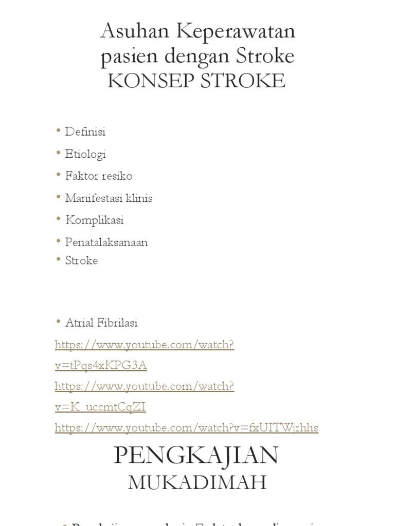 Askep Stroke Wati | PDF