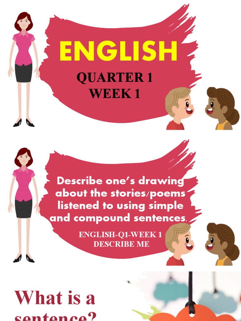 English: Quarter 1 Week 1 | PDF