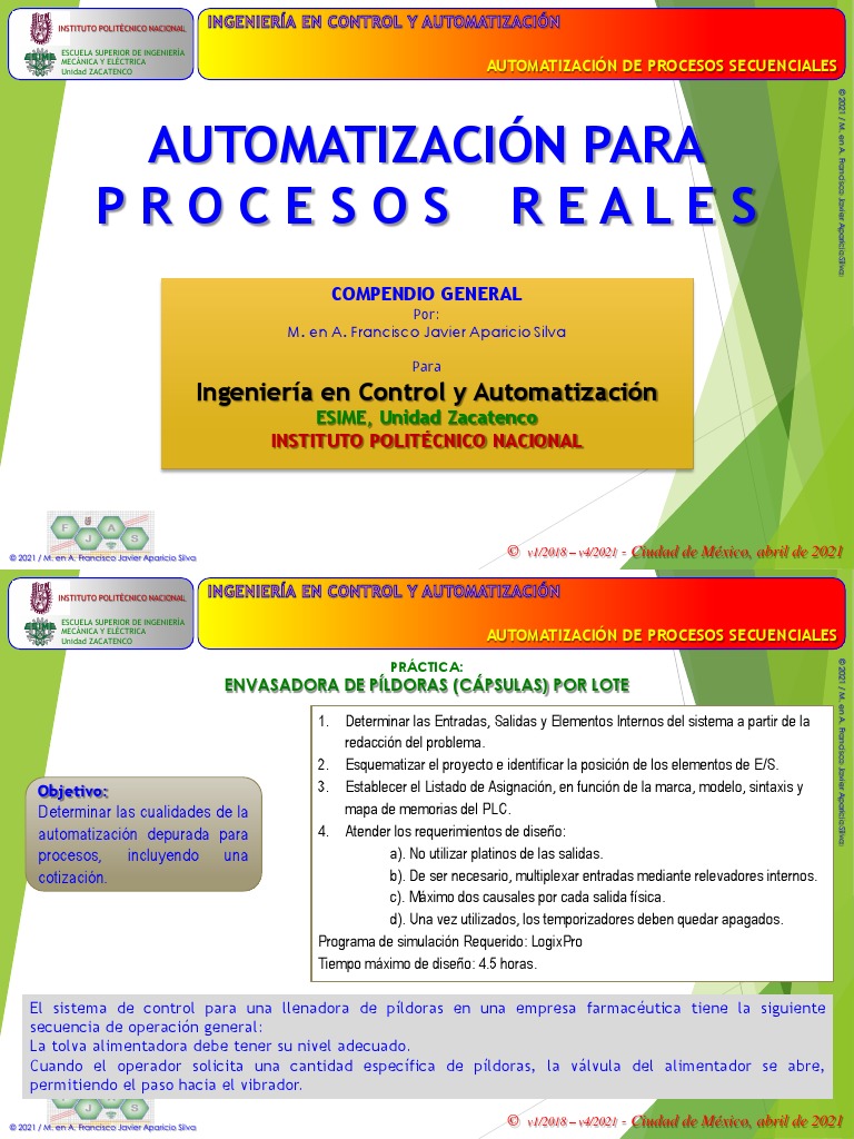 Automatización de Procesos v3 - Lab4-Llenadora de Píldoras | PDF | Automatización | Ingeniería