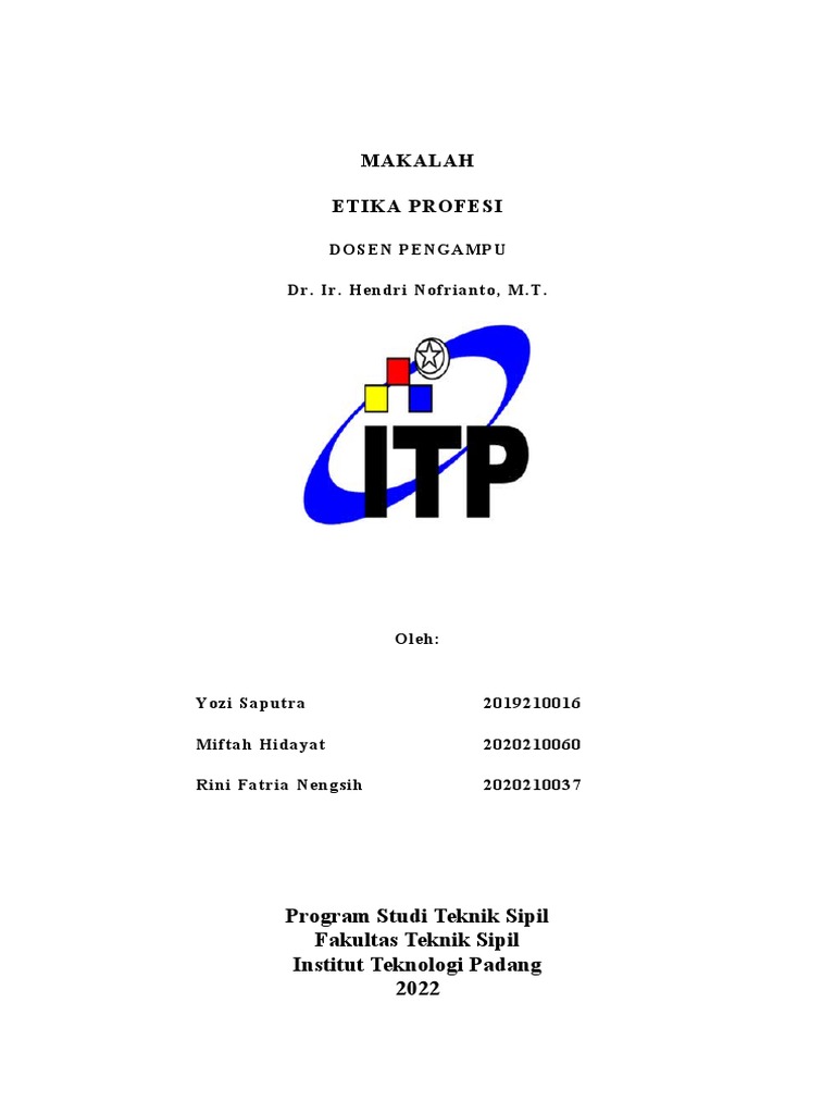 Etika Profesi Teknik Sipil dan Konstruksi | PDF | Seni | Sains & Matematika