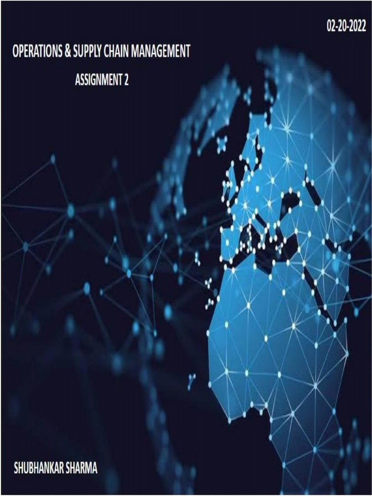 Assignment 2 - Supply Chain | PDF | Inventory | Supply Chain