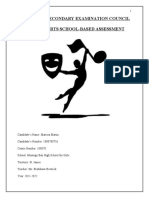 Jaden's English Sba | PDF | Caribbean Music | English Language Music