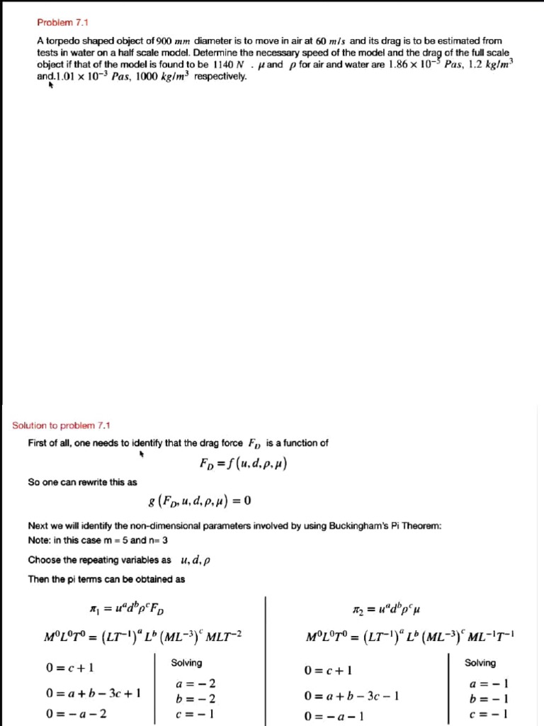 Tutorial-12 (Non-Dimensionalisation) | PDF | Variable (Mathematics ...