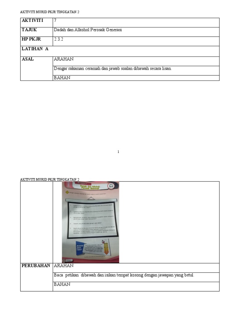 Tapak PKJR TG 2 Aktiviti 7 | PDF
