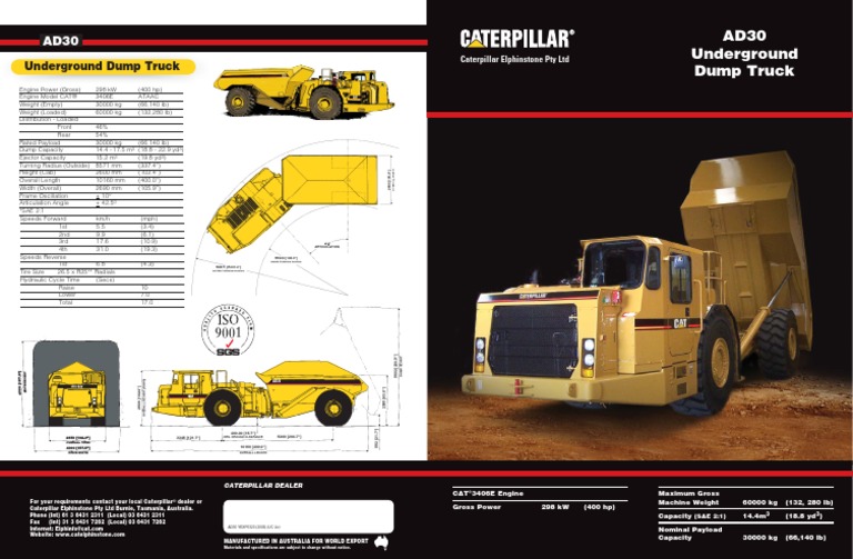 Bajo Perfil Cat Ad30 Spec | PDF | Truck | Horsepower