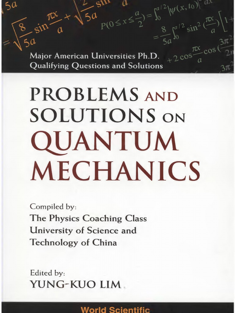 Problems and Solutions On Quantum mechanics-WS (2005) | PDF