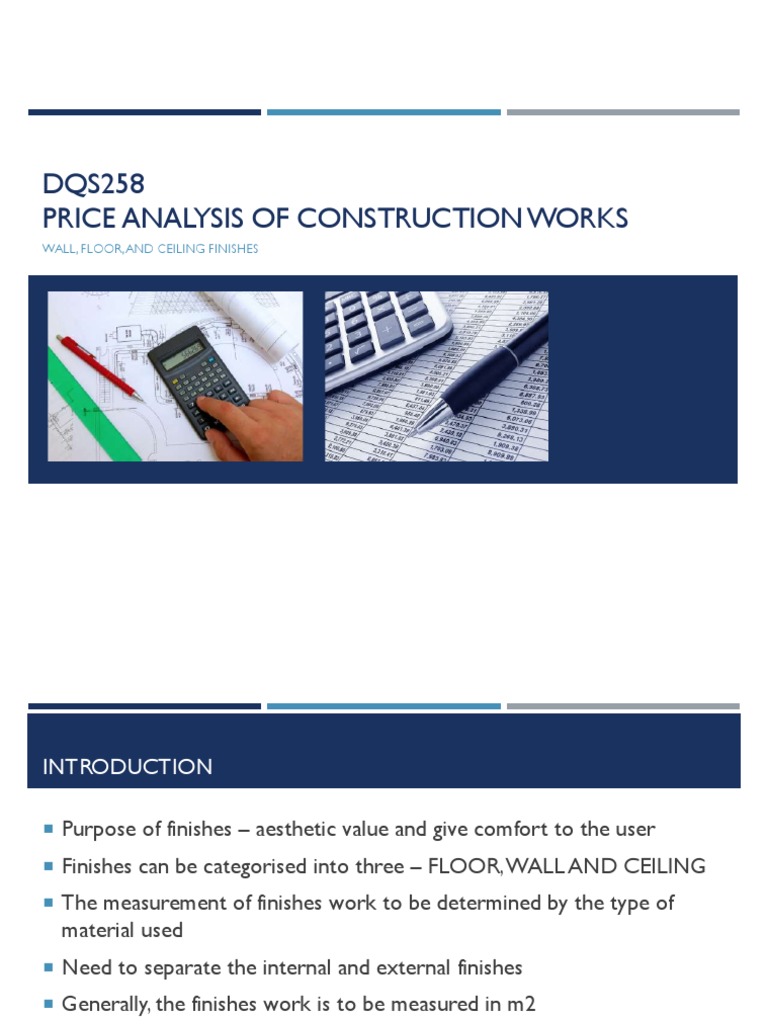Cost Analysis of Floor Finishes | PDF | Concrete | Plaster