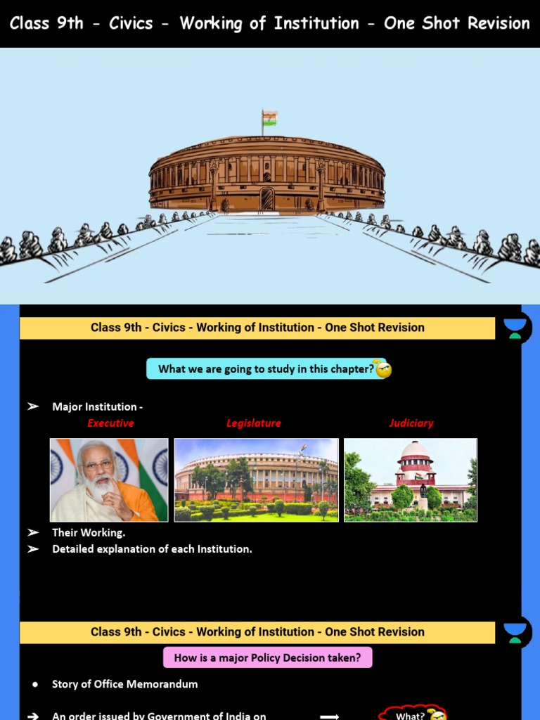 Working of Institutions | PDF | Parliament | Supreme Courts