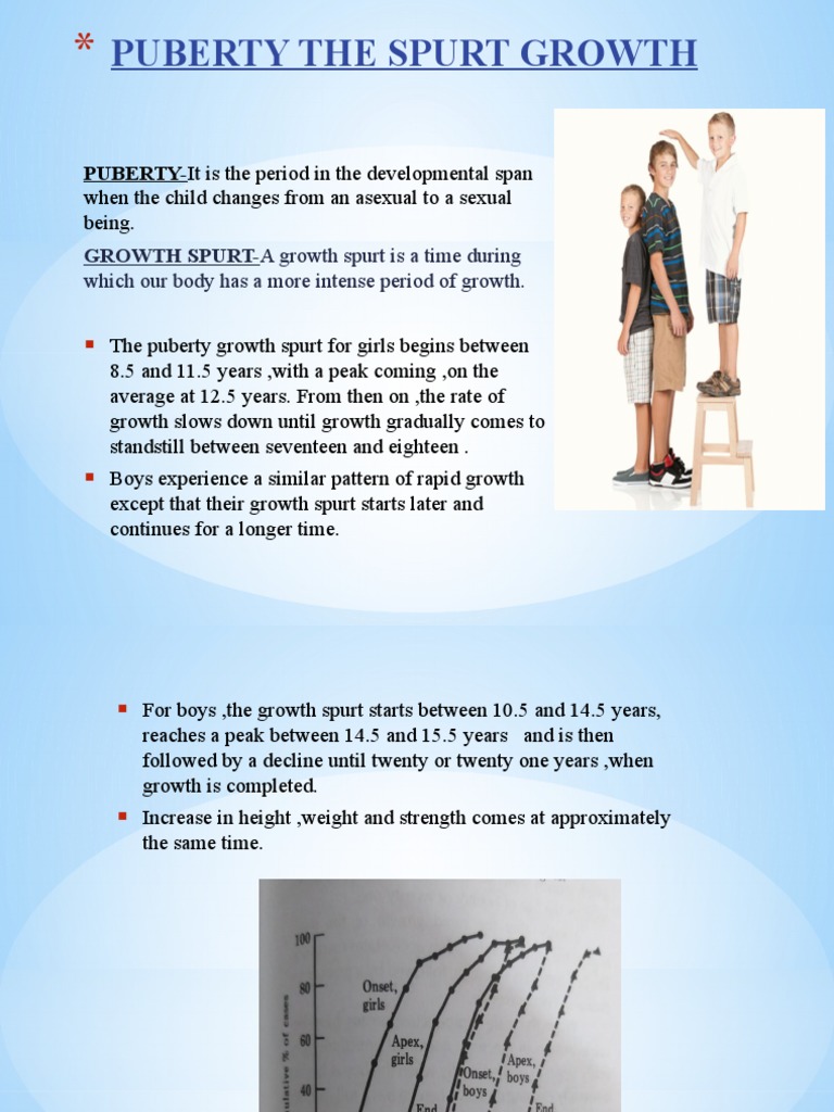 Puberty The Spurt Growth | PDF
