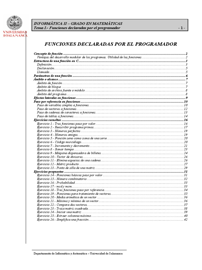 T12 Funciones | PDF | Puntero (Programación de computadora ...