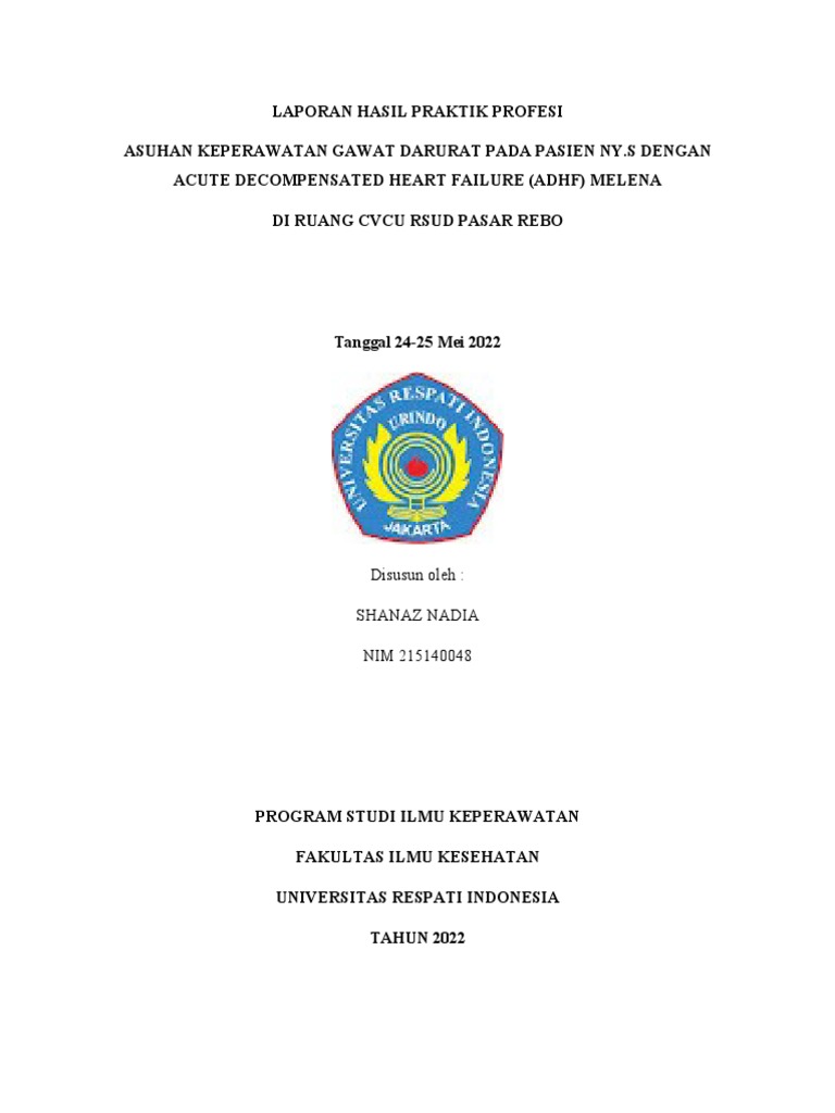 Askep Gadar ALO Ny.s New | PDF