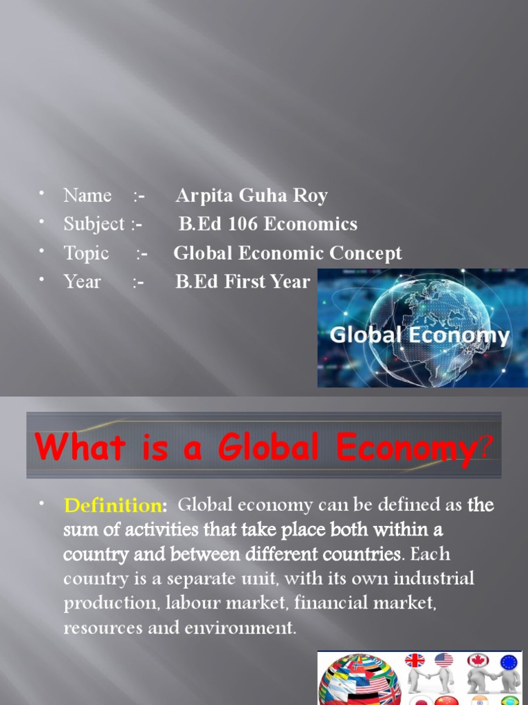 Global Economic Concept | PDF | Globalization | Economies