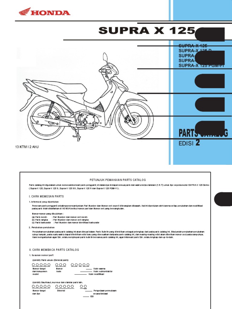 Supra X 125 Series PDF Free | PDF