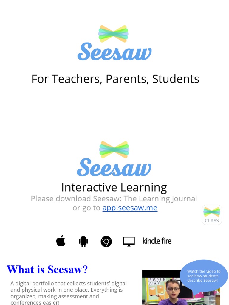 Seesaw For Teachers | PDF