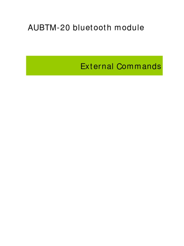 AUBTM 20 22 External Commands | PDF