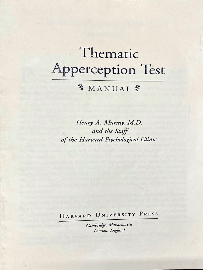 TAT Manual | PDF