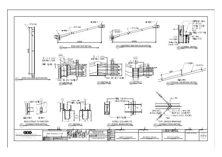 Steel Connection Details | PDF