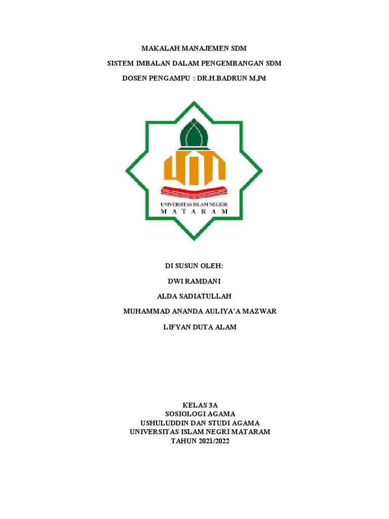 Makalah Manajemen SDM Kelompok 6 | PDF | Karier & Perkembangan