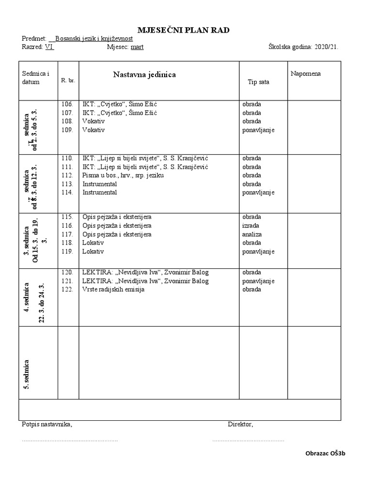 Obrazac - Novi | PDF