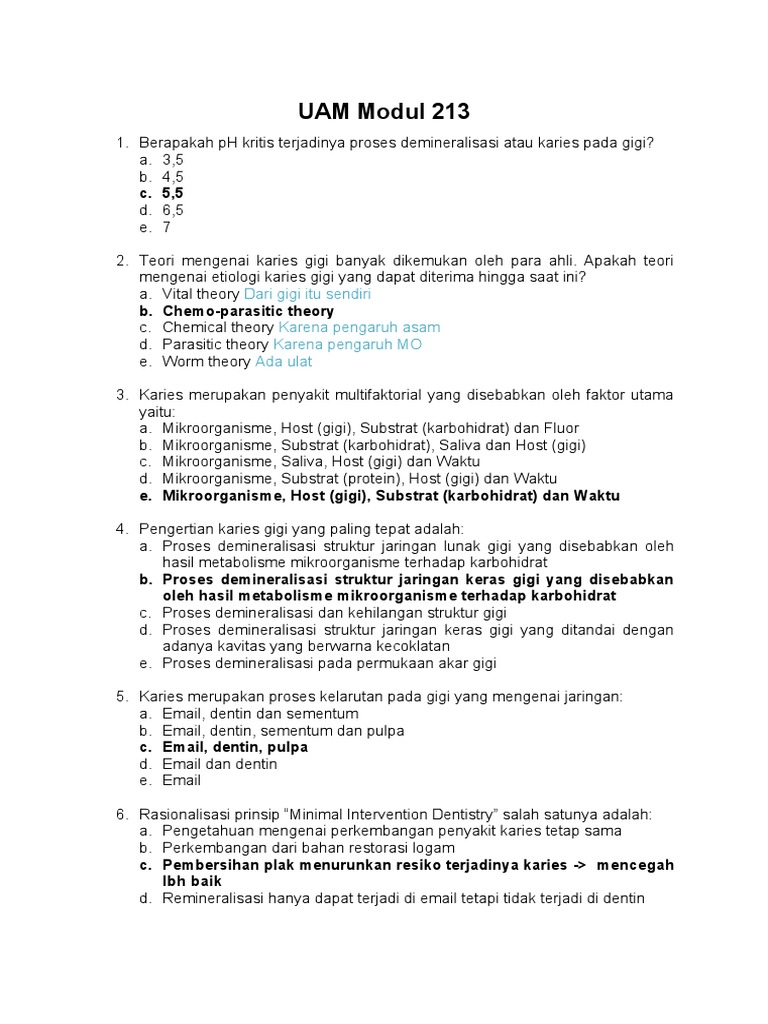 Uam Gabungan 213 | PDF