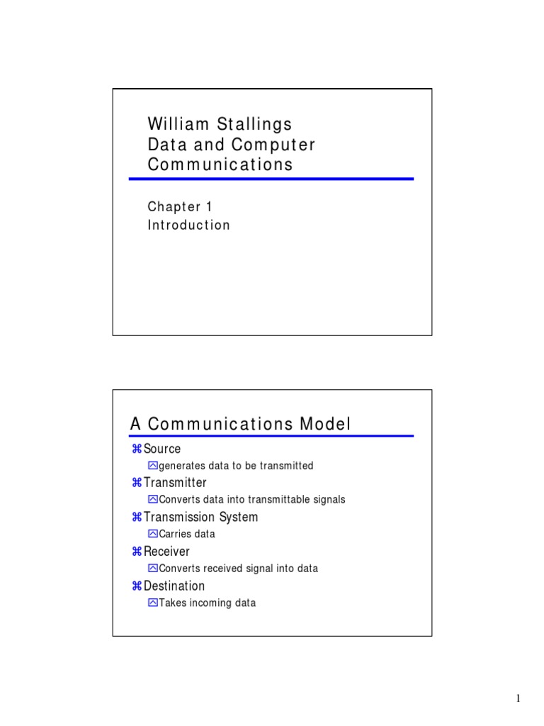 William Stallings Data and Computer Communications | PDF | Osi Model ...
