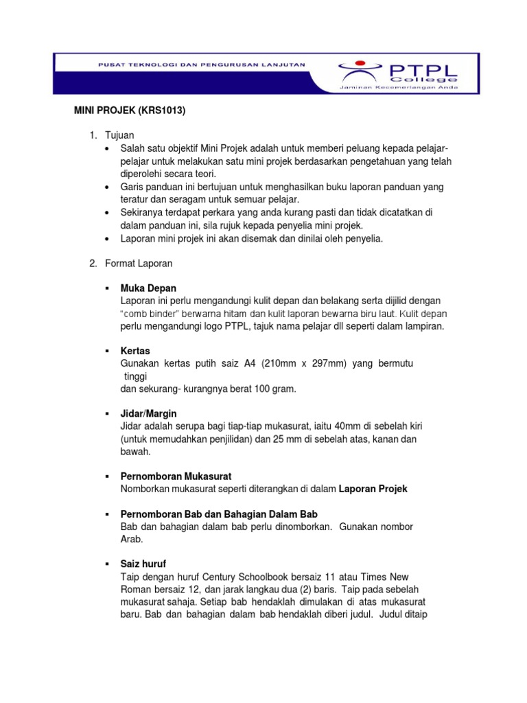 Mini Projek | PDF