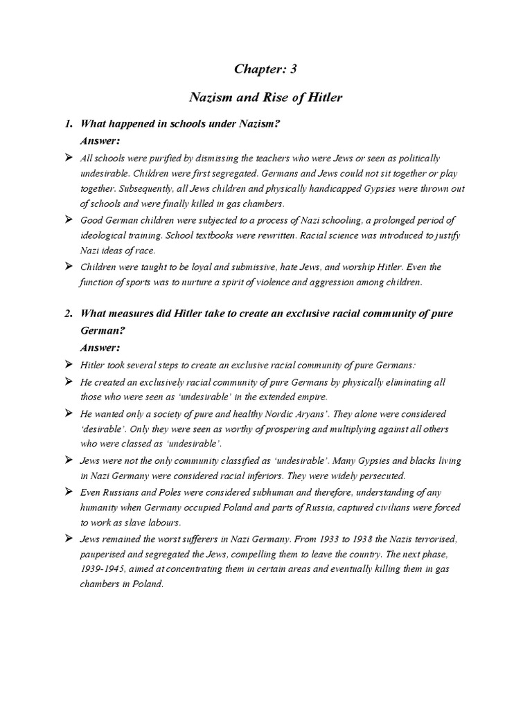 Nazi Ideology and Education in Germany | PDF | Nazi Germany | Adolf Hitler