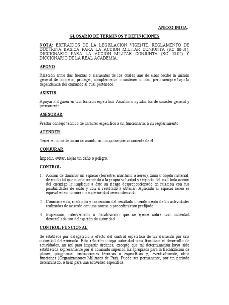 Glosario de Terminos y Definiciones | PDF | Nación