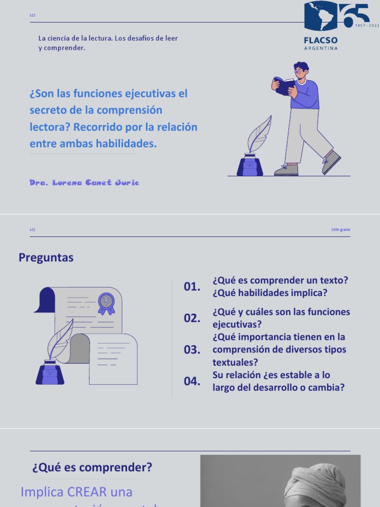 Comprension Lectora Flacso Canet Juric | PDF | Memoria de trabajo ...
