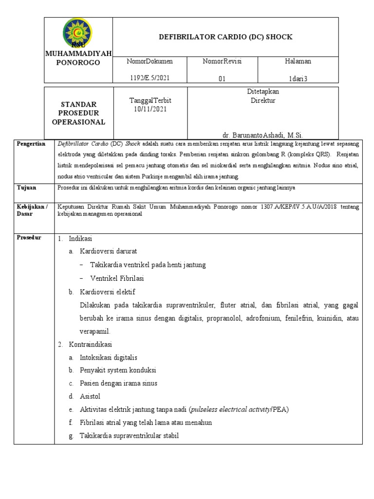 SPO DC SHOCK - Final | PDF