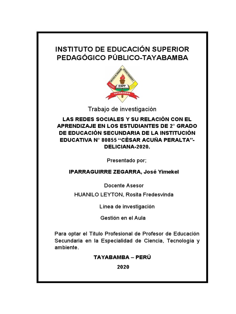 Redes Sociales y Aprendizaje Escolar | PDF | Facebook | Google+